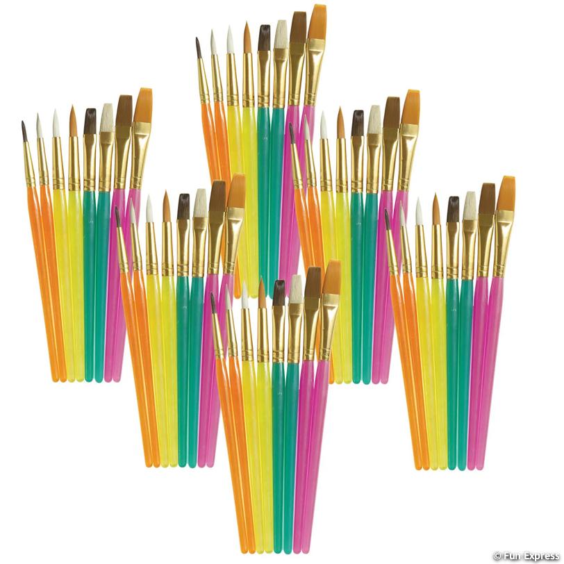 Creativity Street Acrylic Paint Brush Assortment, Assorted Colors ...